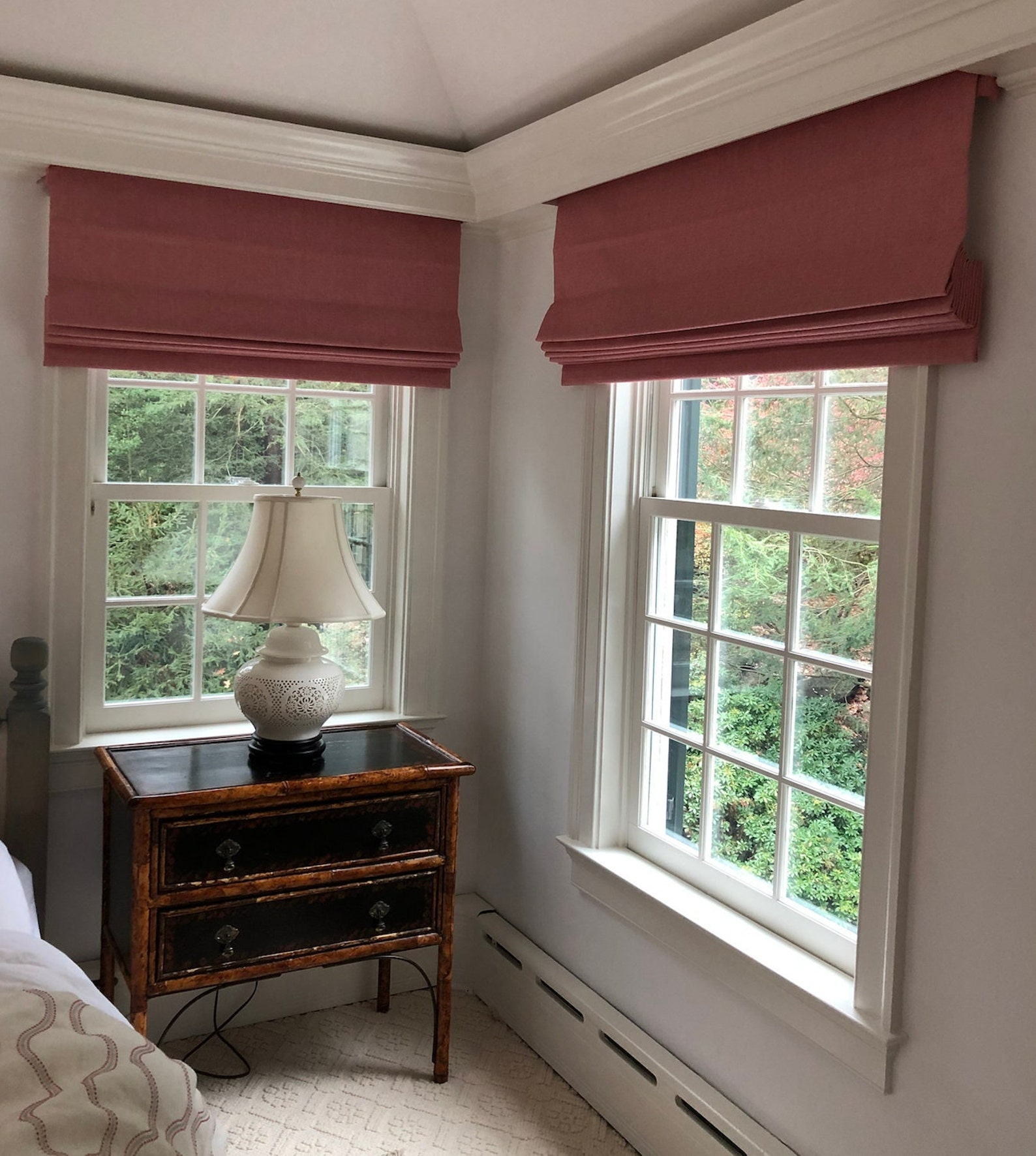 Classic Flat Roman Shades Made to Order. Handmade High End Designer ...