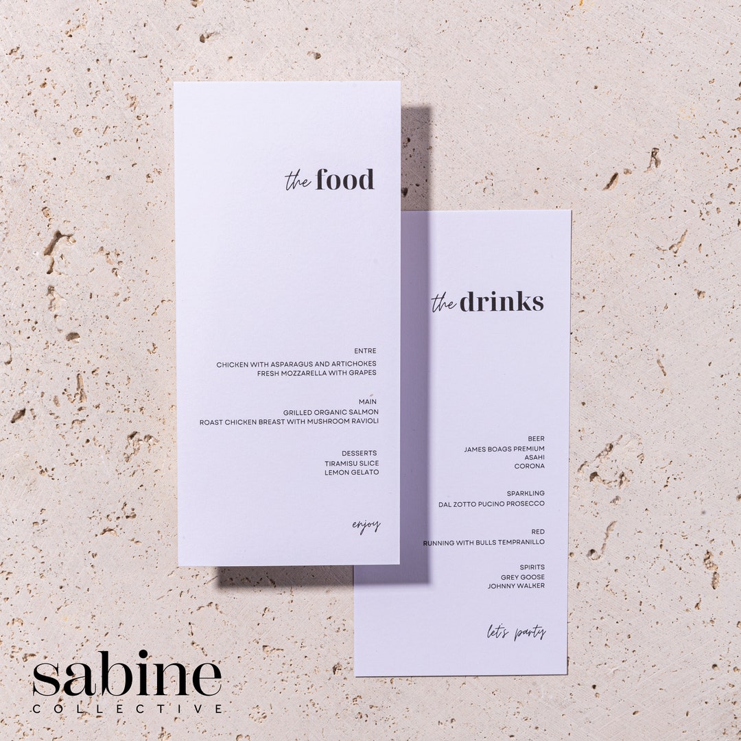 Food and Drinks Menu Template Bundle. DIY Ready. Fully Customisable ...