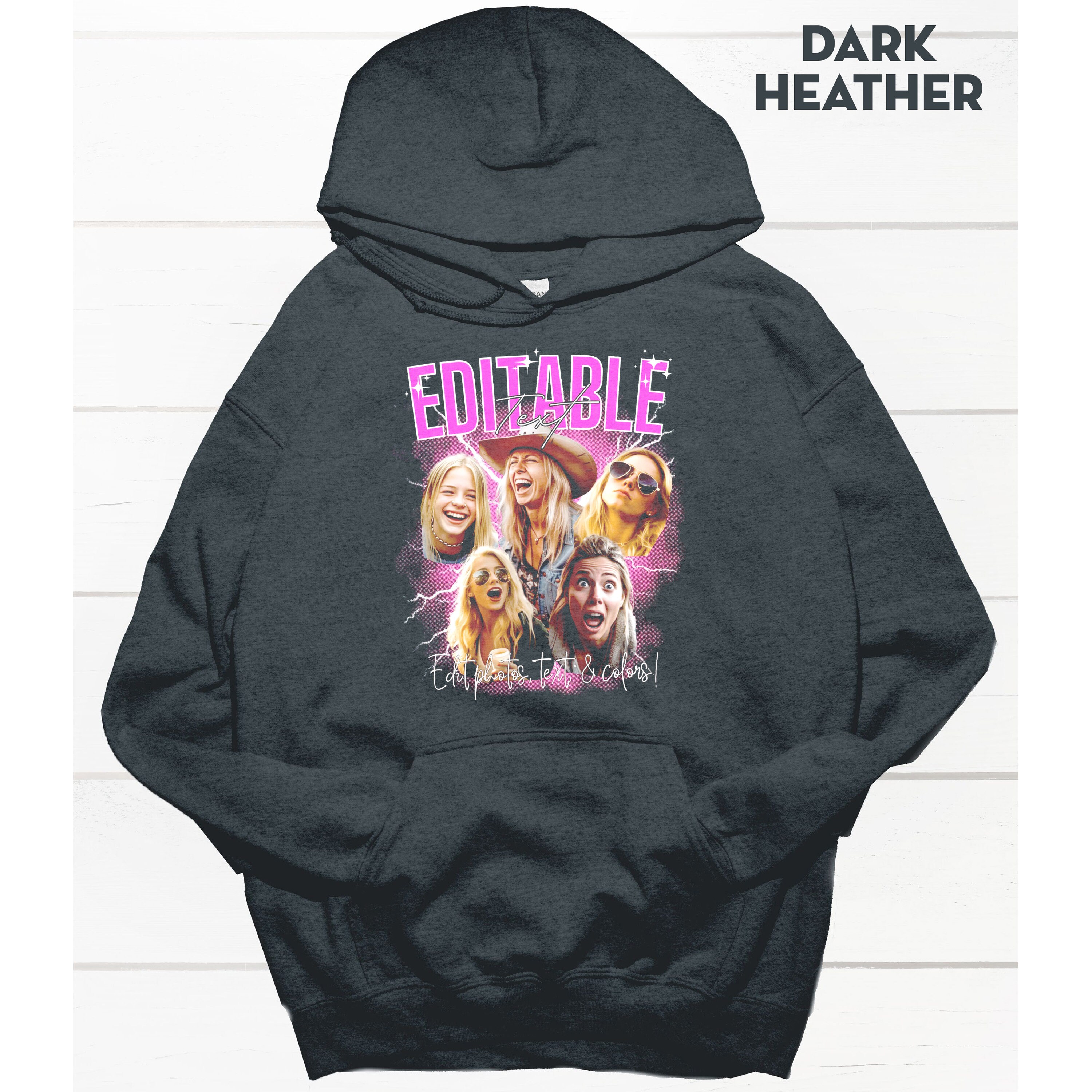 Custom Bootleg Rap T-shirt Template Customize Photo Birthday Concert ...