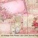 Junk Journal Printable, Pink Flowers and Lace Vintage Journal Pages ...