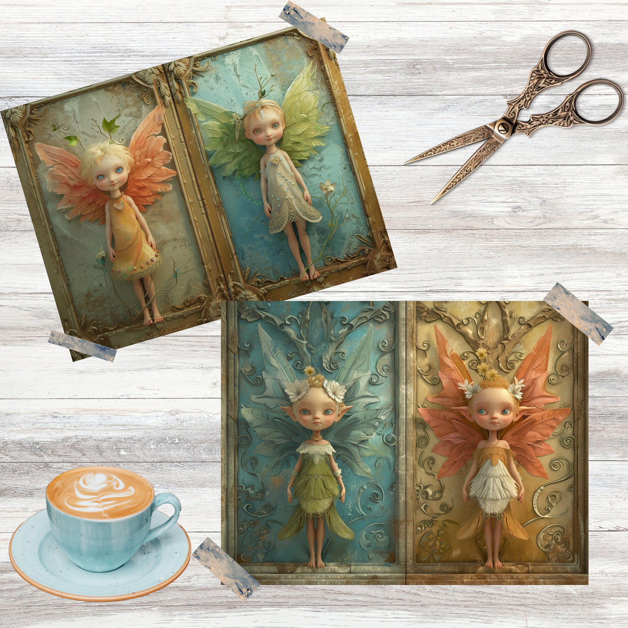 Junk Journal Printable, Spiritual Journal Pages, Angle Junk Journal ...