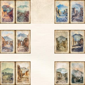 Junk Journal Printable, Ancient Ruins Journal, Rome Ruins Landscape ...