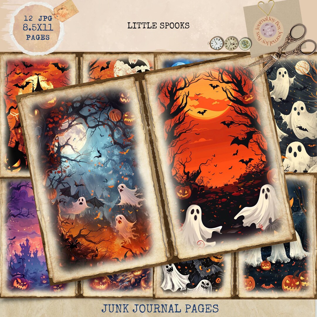 Junk Journal Printable, Little Spooks Journal, Halloween Kids Journal ...