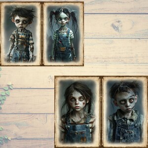 Junk Journal Printable, Zombie Kids Journal, Halloween Zombies Journal ...