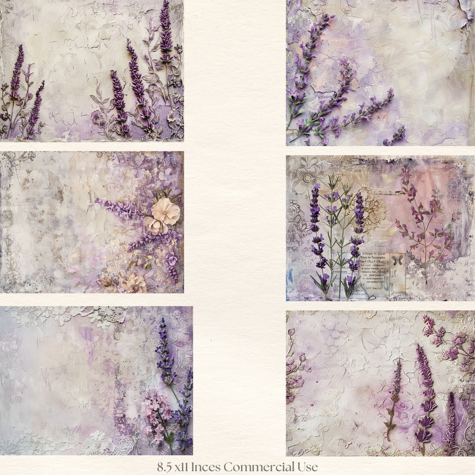 Junk Journal Printable, Purple Haze Lavender Journal, Purple Lavender ...