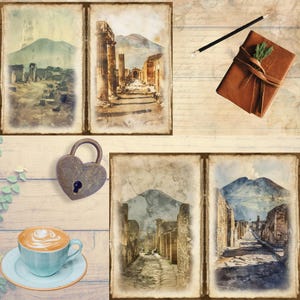 Junk Journal Printable, Ancient Ruins Journal, Rome Ruins Landscape ...
