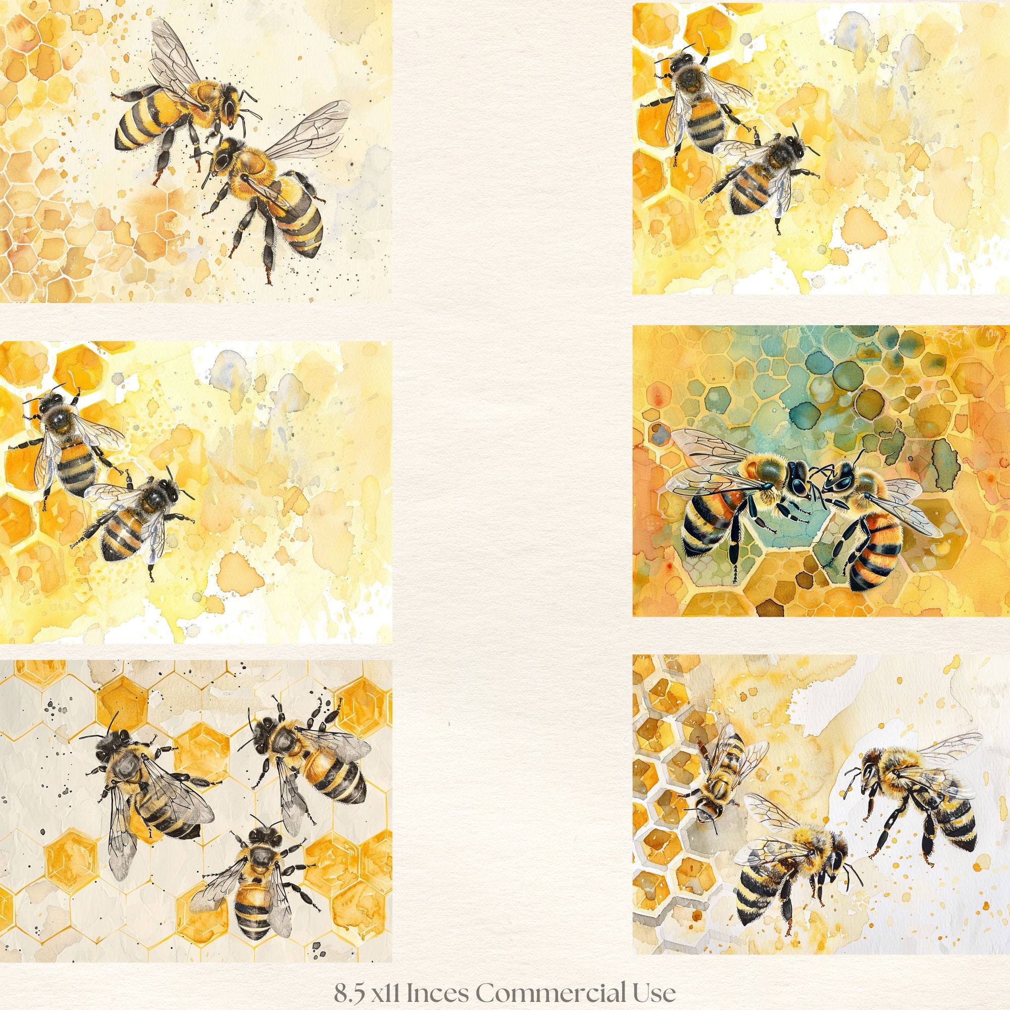 Junk Journal Printable, Honeybee Journal, Honeybees Journal Papers ...