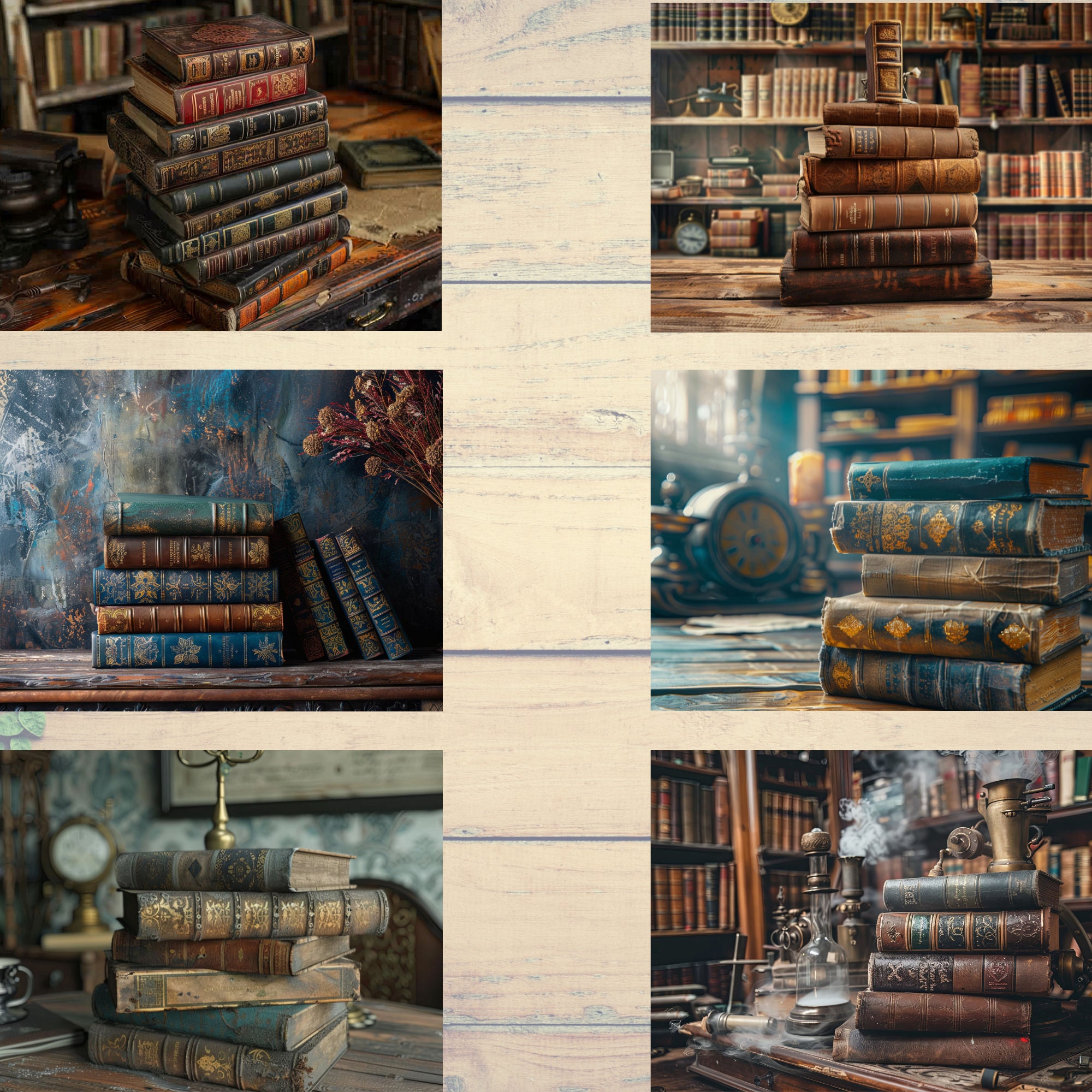 Junk Journal Printable, Stack of Books, Reading Junk Journal, Book ...