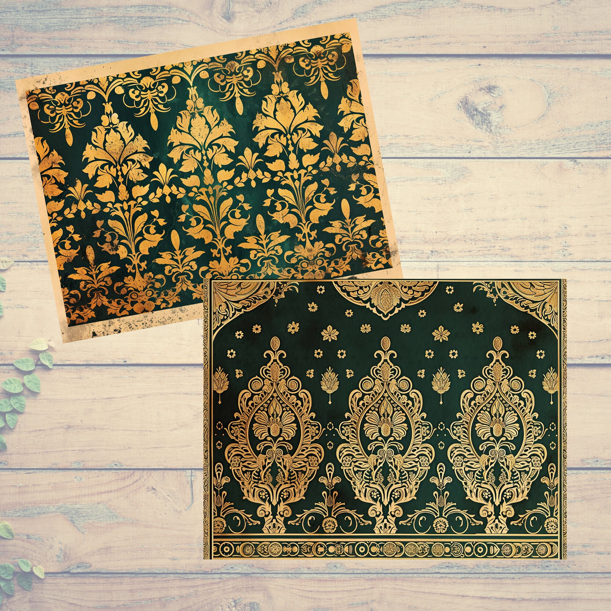 Junk Journal Printable, Ornate Patterns , Vintage Journal Papers ...