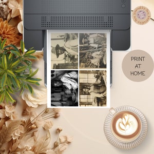 African American Workers Junk Journal Portraits, 4 Cards, Vintage ...