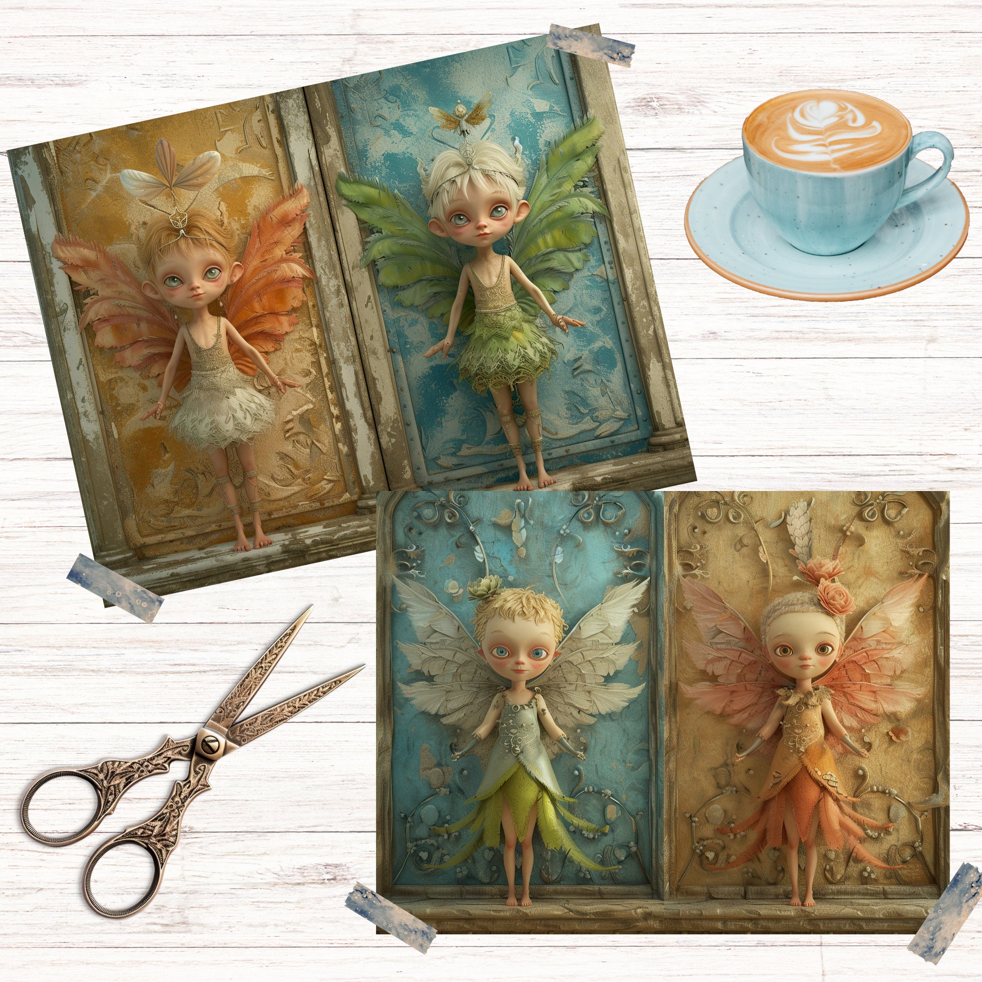 Junk Journal Printable, Spiritual Journal Pages, Angle Junk Journal ...