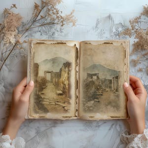 Junk Journal Printable, Ancient Ruins Journal, Rome Ruins Landscape ...