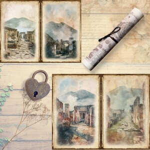 Junk Journal Printable, Ancient Ruins Journal, Rome Ruins Landscape ...