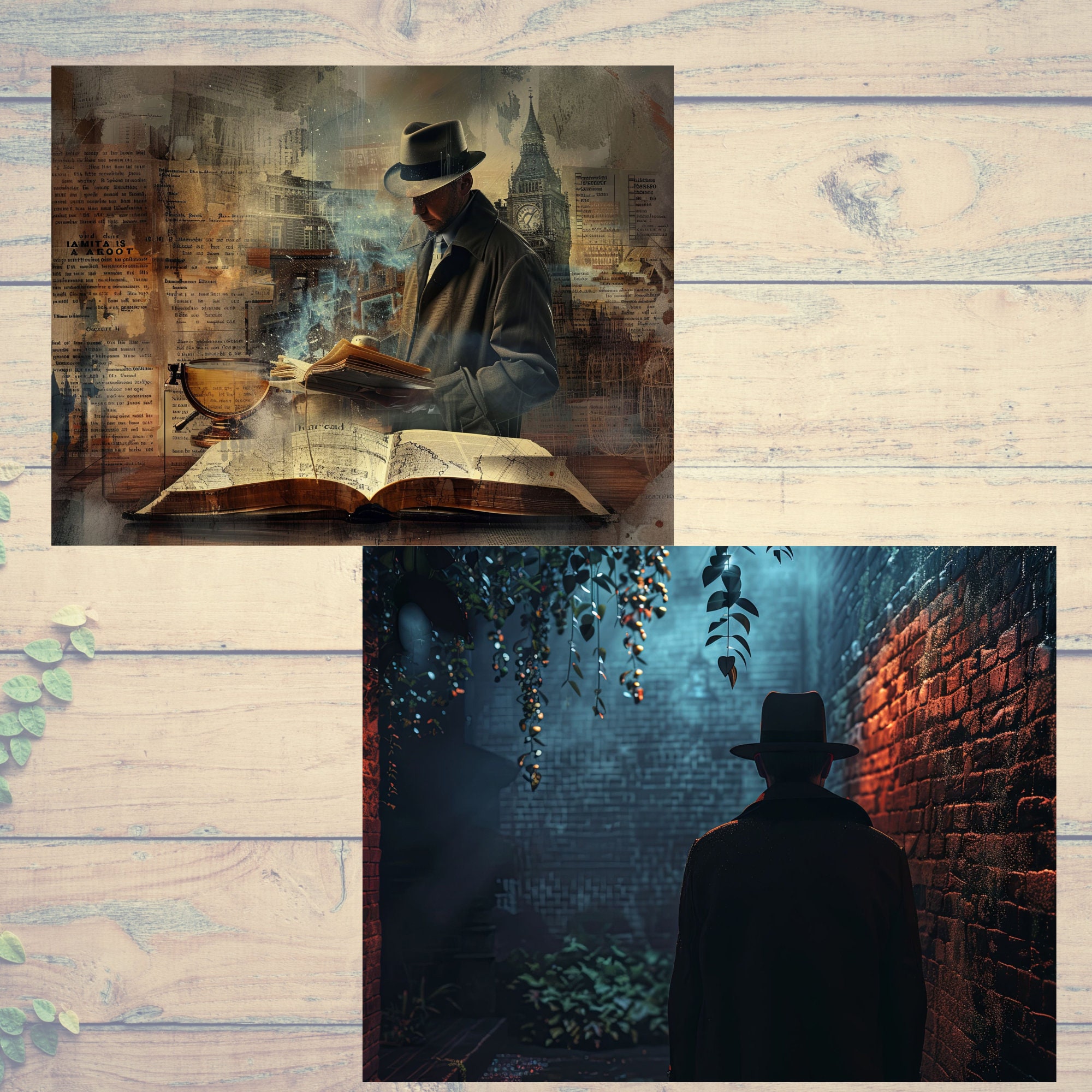 True Crime Junk Journal Pages, Digital Scrapbook Paper, Mystery ...