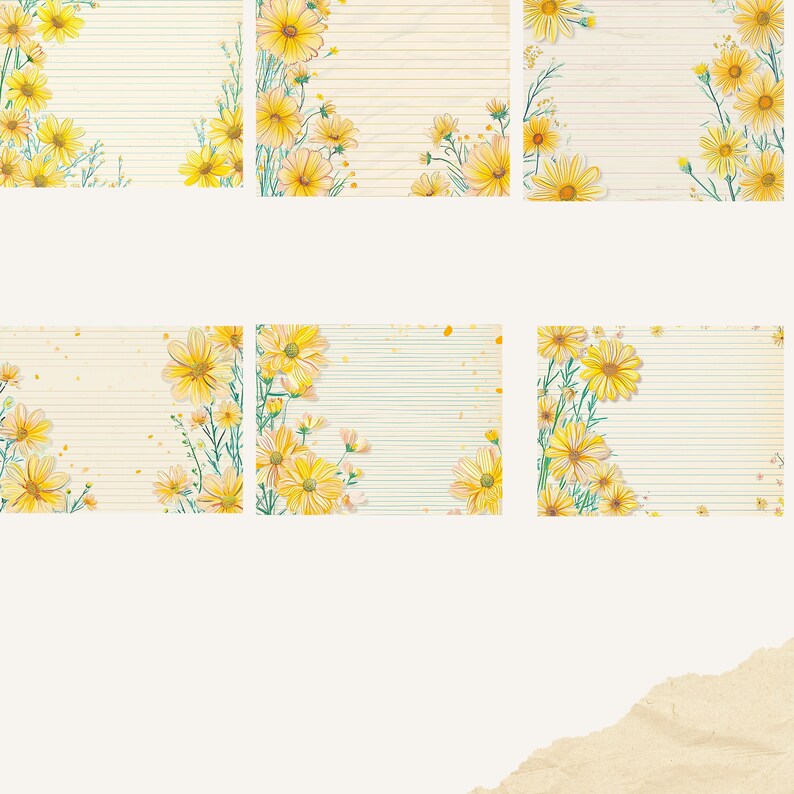 Mega Junk Journal Kit "sunflower" 98 Piece Sunflower Printable Papers ...