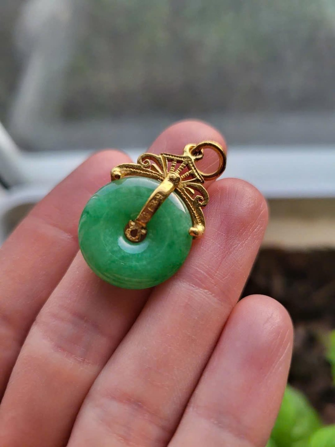 Imperial Jadeite, Grade A Myanmar Jadeite, 24k Gold Jadeite Pendant - Etsy