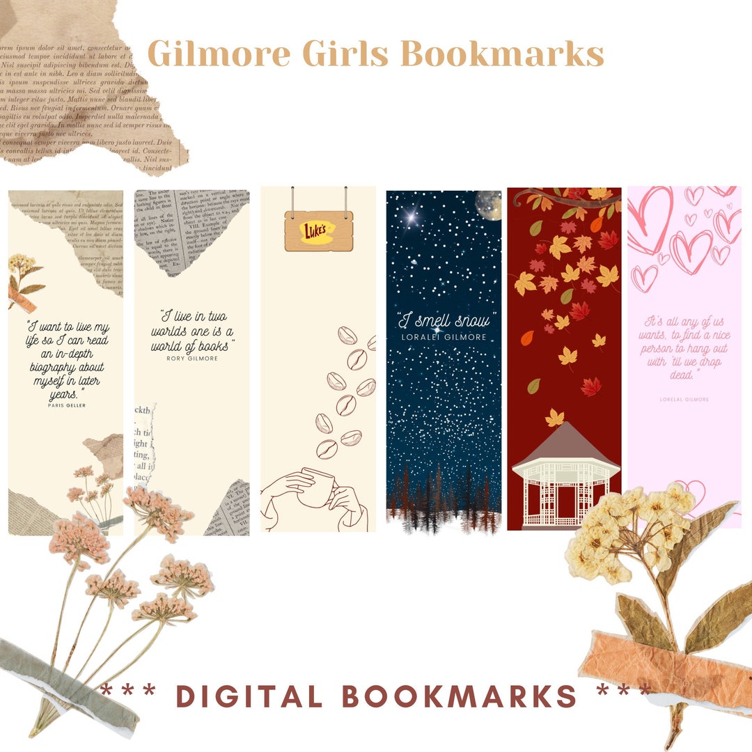 Gilmore Girls Bookmarks - Etsy