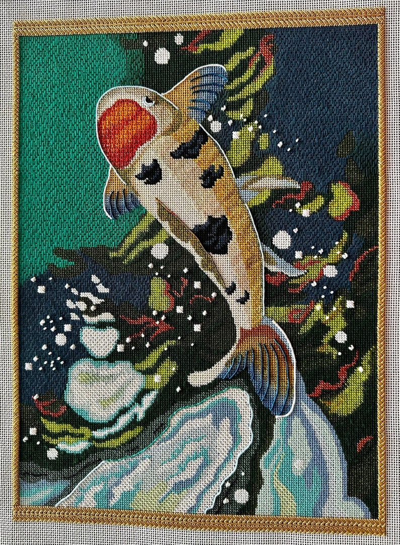 Koi Needlepoint Stitch Guide for Canvas Designed by Kathryn Molineux - Etsy