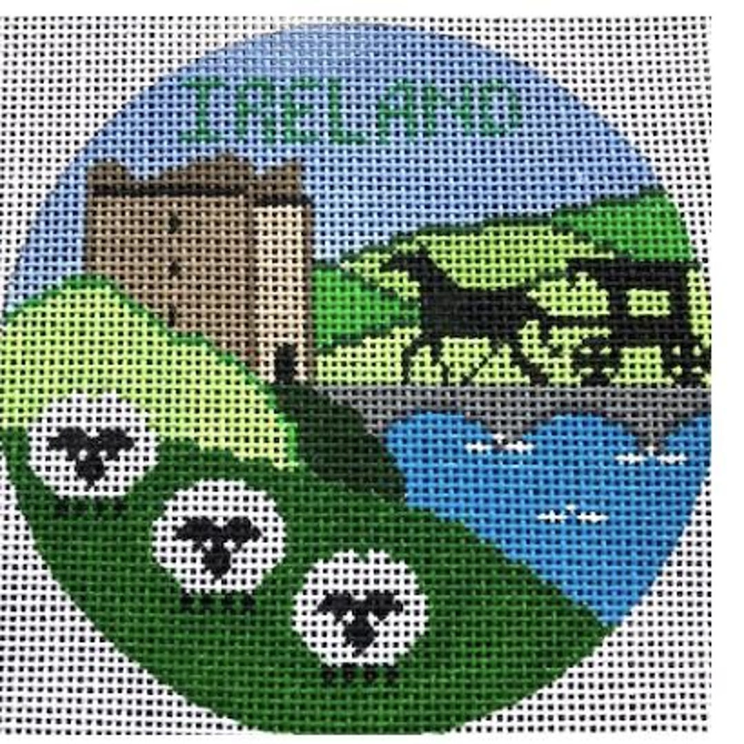 Stitch Guide for Needlepoint Ireland Ornament - Etsy