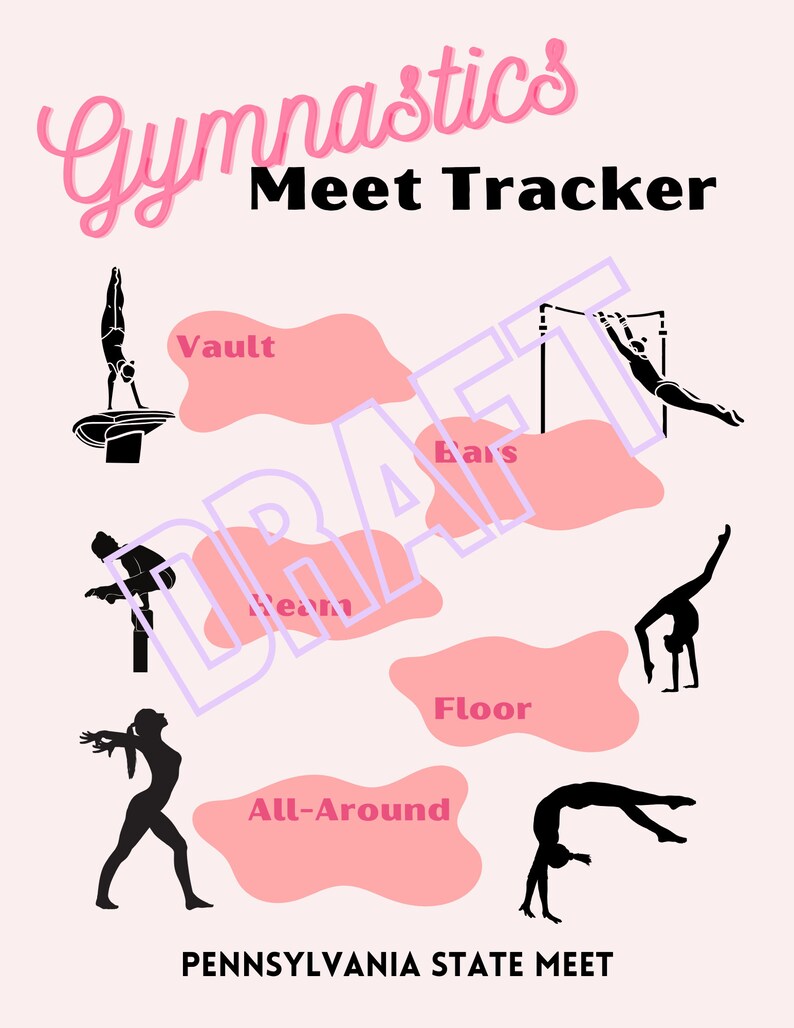 Gymnastics Meet Score Tracker - Etsy