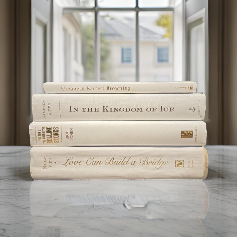 White Book Stack, Books, Themed Books, Decorative Books, Book Set, Home ...