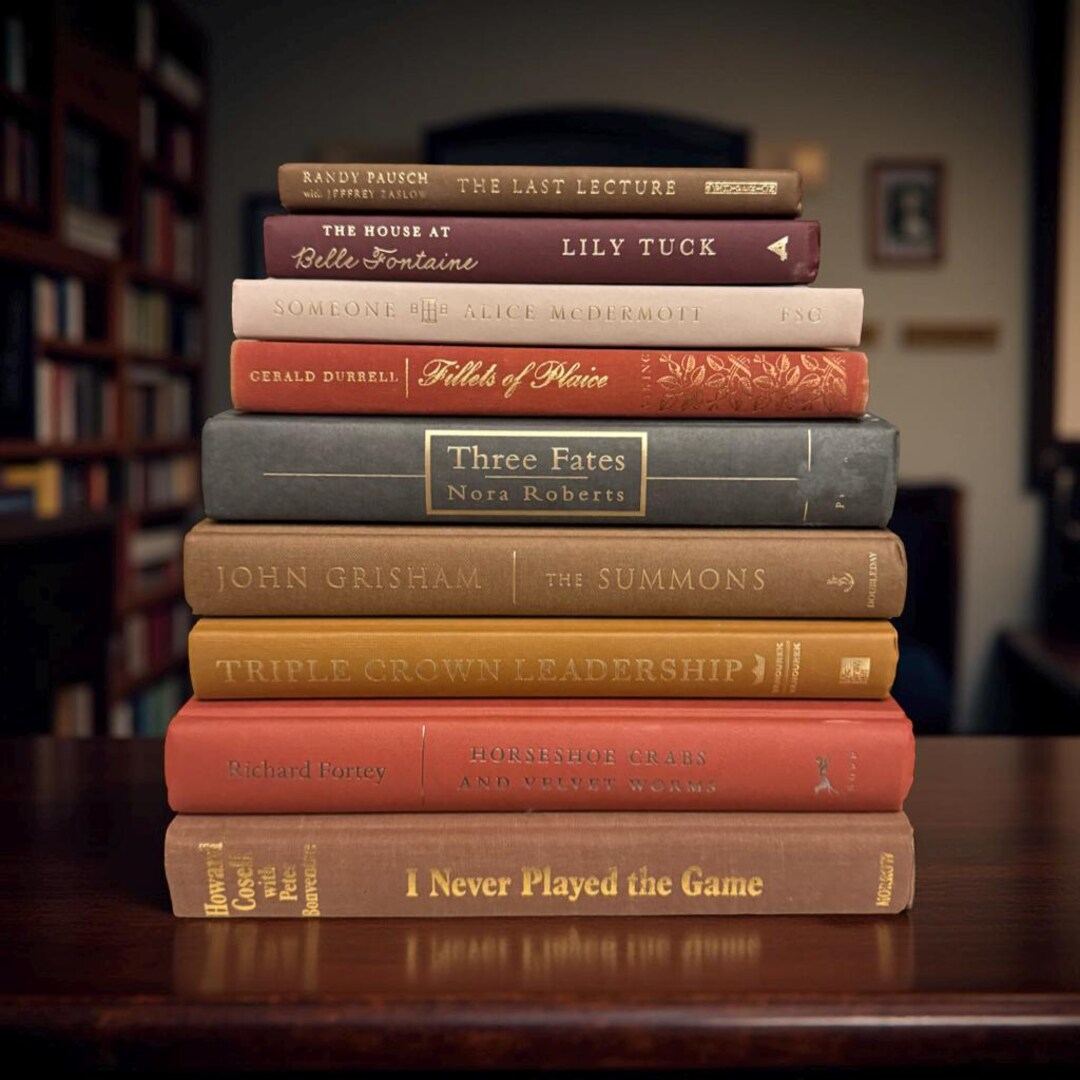 Fall/ Earthy Toned Book Stack, Theme Books, Decorative Books, Book Set ...