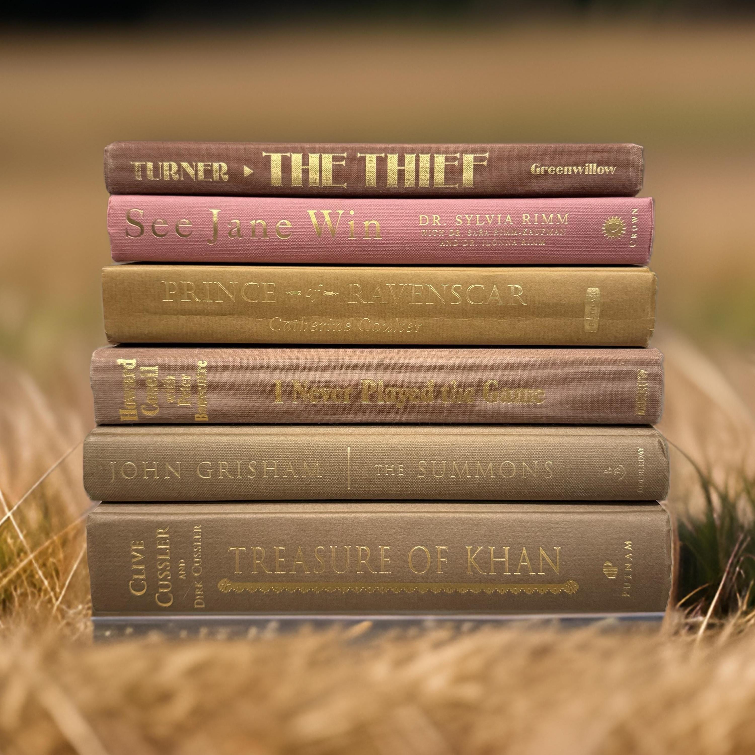 Fall/ Earthy Toned Book Stack, Theme Books, Decorative Books, Book Set ...