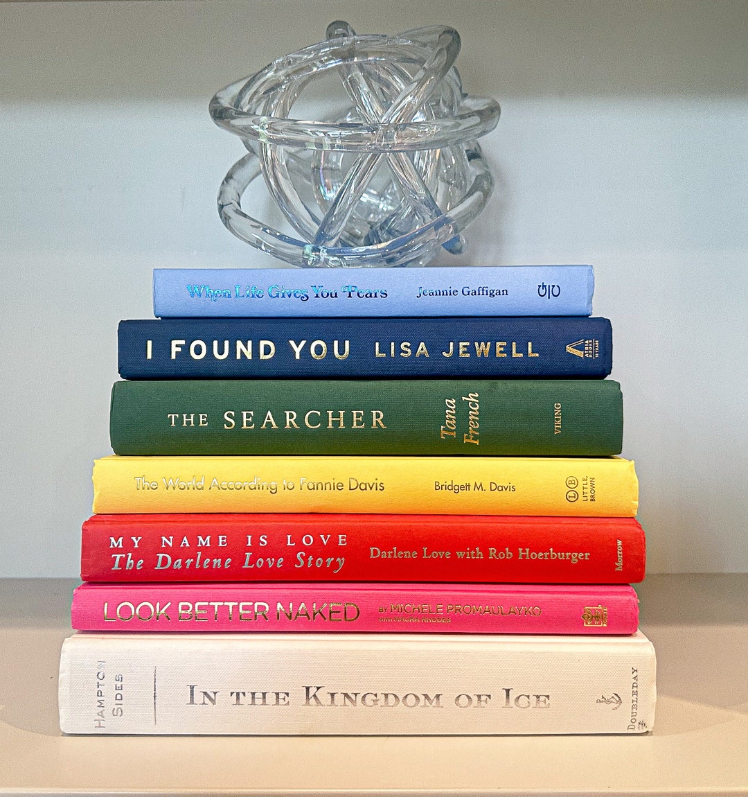 Colorful Book Stack, Rainbow Books, Themed Books, Decorative Books ...