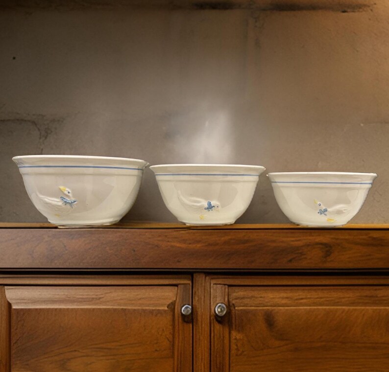 Mccoy Goose Mixing Bowl Set. 3 Bowls - Etsy