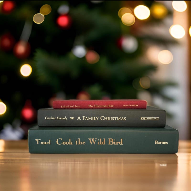Christmas Book Stack - Etsy