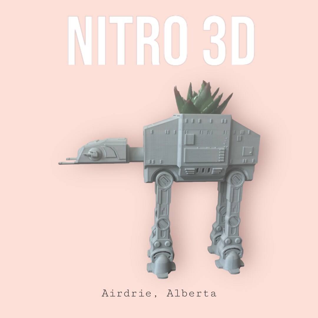 ATAT Starwars Planter Planter Pot Star Wars Geeky Gift Succulent ...