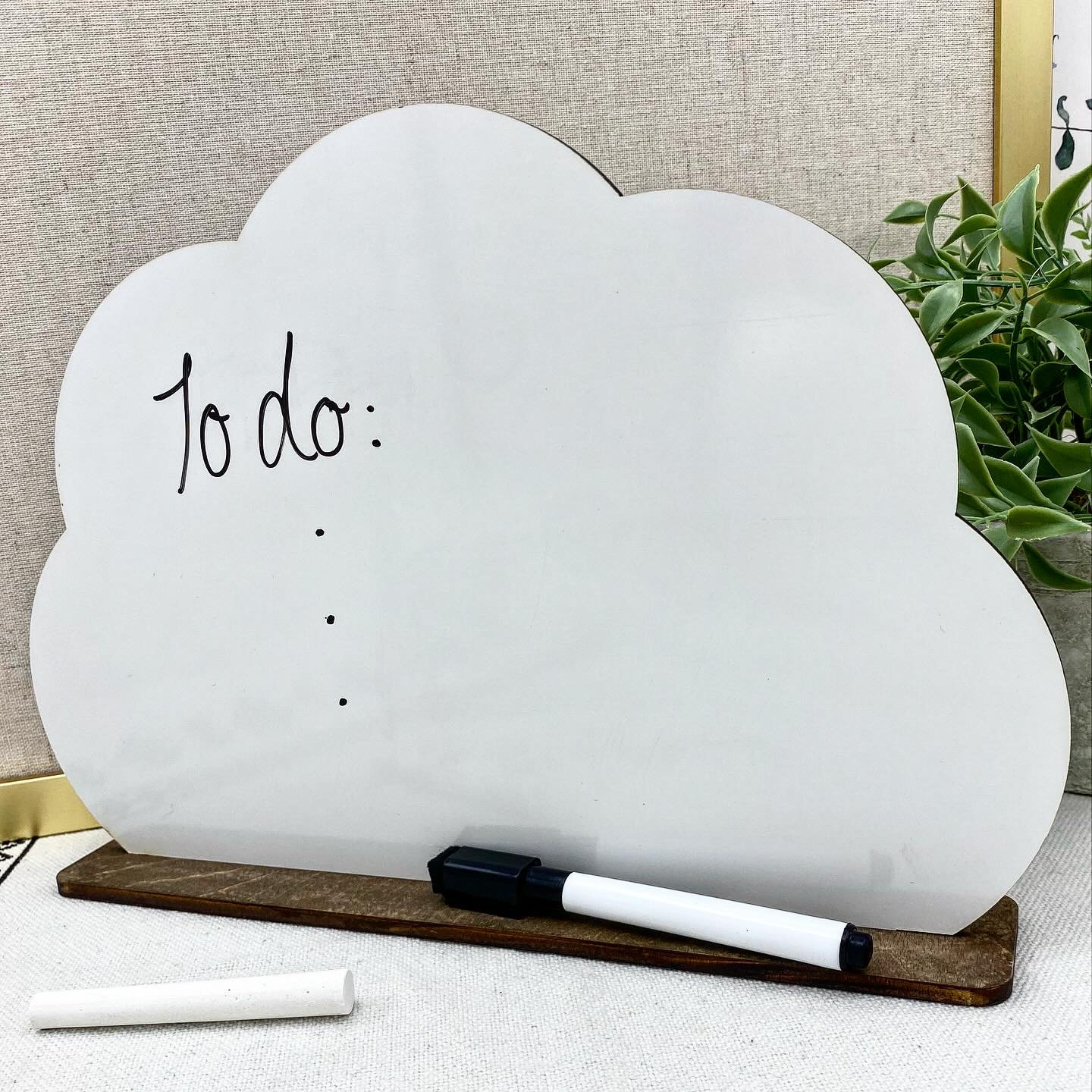 Reversible Cloud-shaped Desktop Chalkboard/whiteboard - Etsy