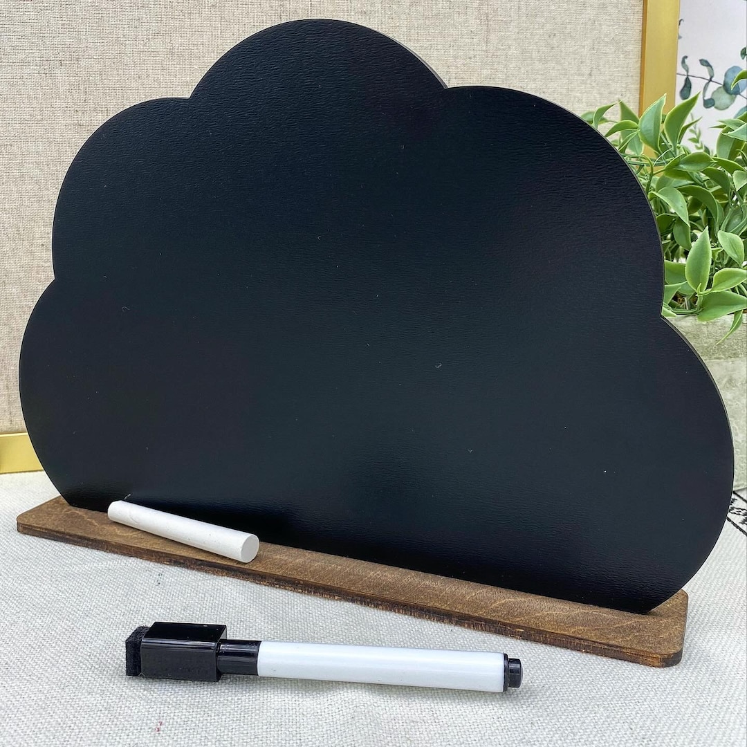 Reversible Cloud-shaped Desktop Chalkboard/whiteboard - Etsy