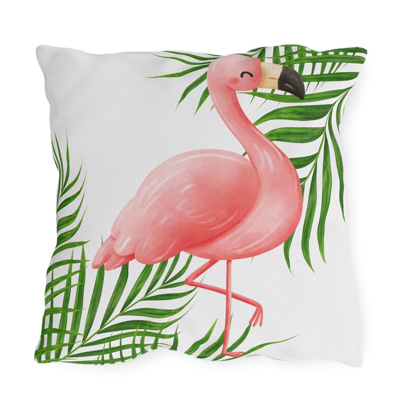 Pink Flamingo Outdoor Pillows - Etsy