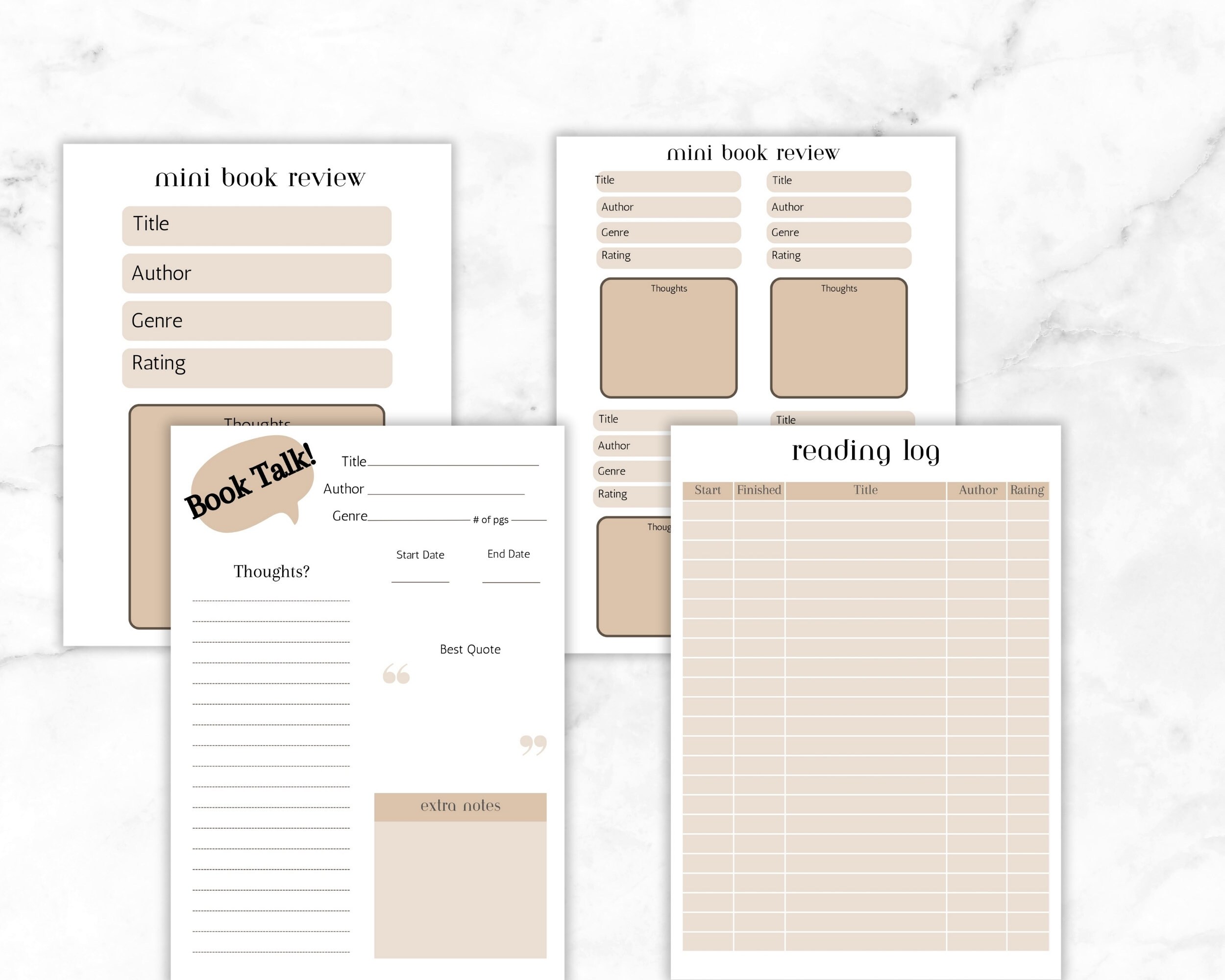 Reading Tracker for Book Lovers | Printable Reading Planner | Book ...