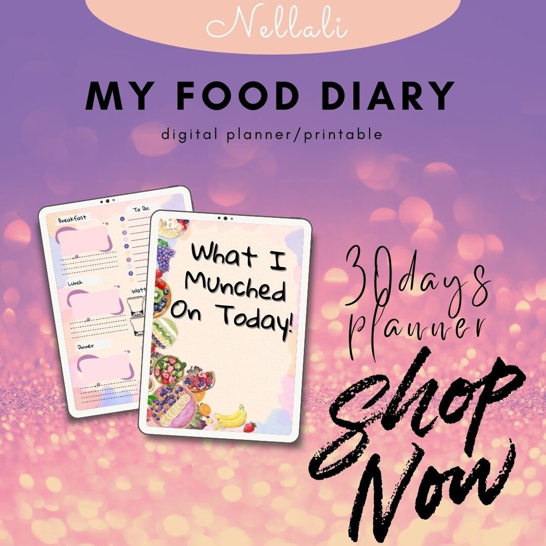 Food Diary: Your Ultimate Food Diary Tracker for Smart, Healthy Living ...