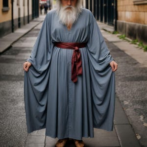 Versatile Grey Medieval Robe | Unisex Renaissance Costume | Historical ...