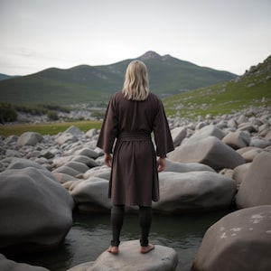 Medieval Robe for Warrior Men | Viking Warrior Belted Tunic | Men’s ...