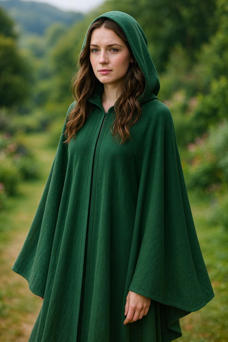 Medieval Hooded Cloak Sewing Pattern – PDF Download | DIY Fantasy Cape With Hood | Renaissance ...