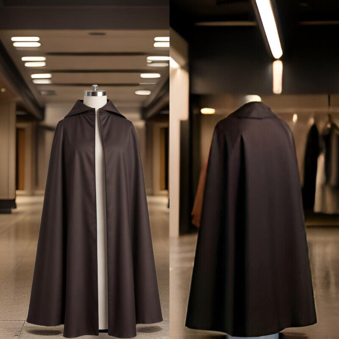 Medieval Collared Cloak for Men | Gothic Men Cape | Renaissance Long ...