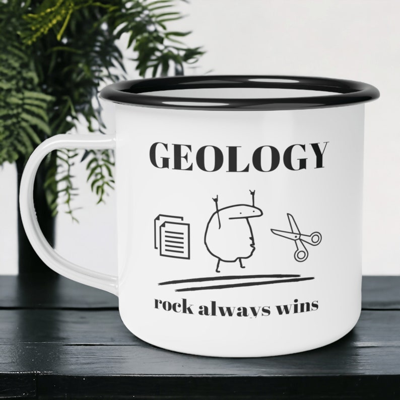 Funny Geology Cup Rock Paper Scissors Mug Rock Geology Coffee Mug ...