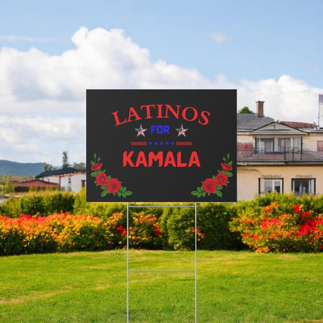 Latinos for Kamala Yard Sign Latinas for Harris Walz Yard Sign Kamala ...