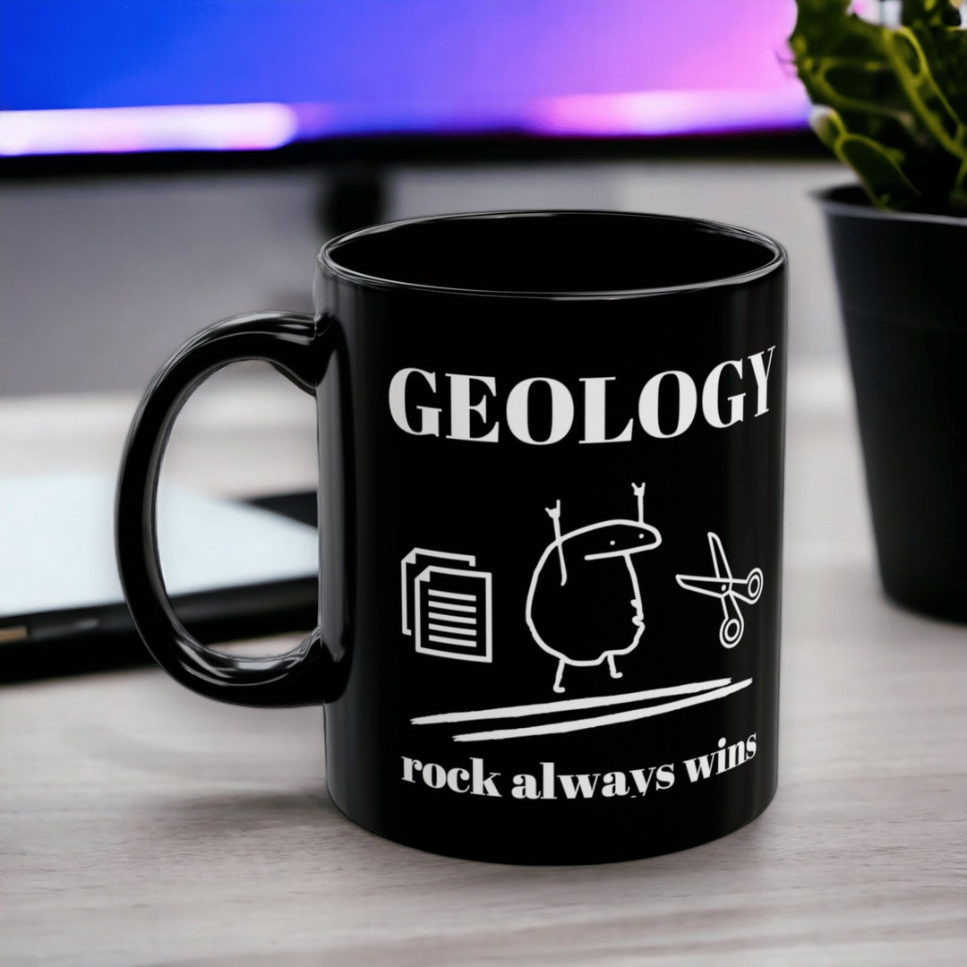 Funny Geology Cup Rock Paper Scissors Mug Rock Geology Coffee Mug ...