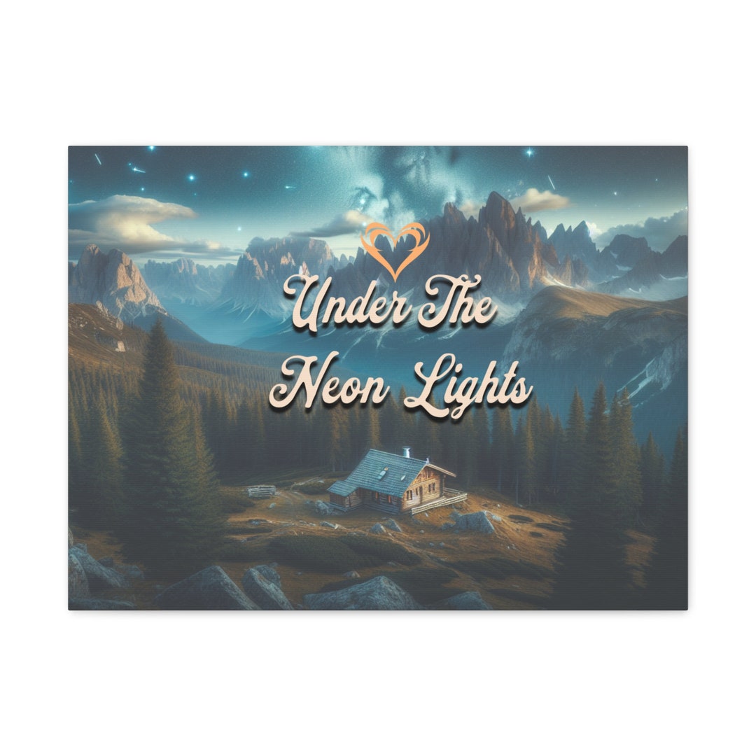 Under the Neon Lights Country Life Home Decor Wallart - Etsy