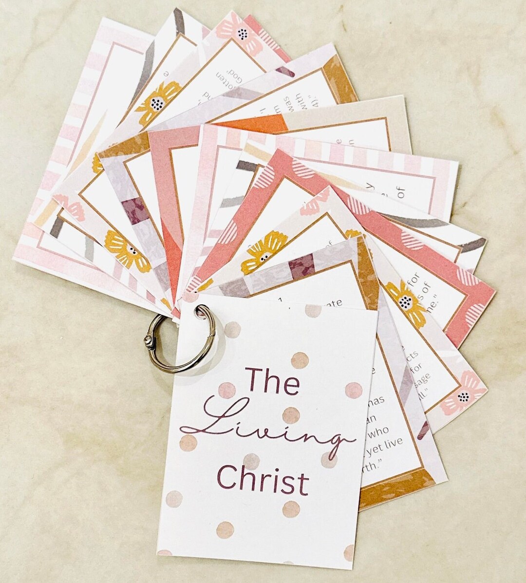 The Living Christ Memorization Cards - Instant Download/printable - Etsy