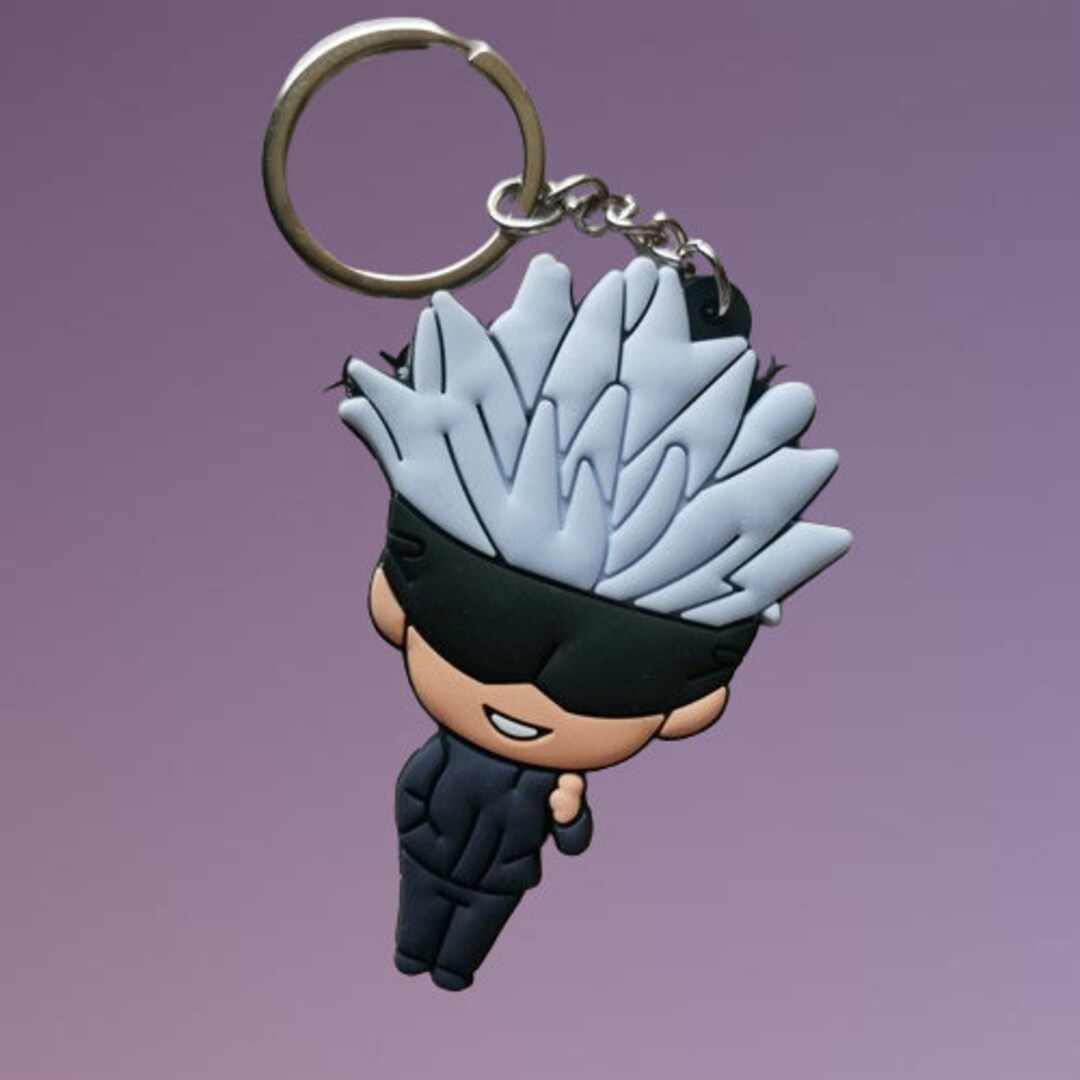 Jujutsu Kaisen Satoru Gojo With Eye Mask Keychain JJK Anime Merch Charm ...