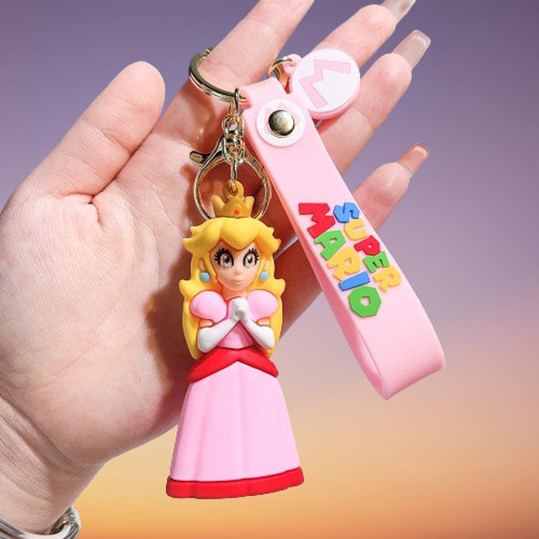 Princess Peach 3D Keychain Backpack Car Charm - Etsy