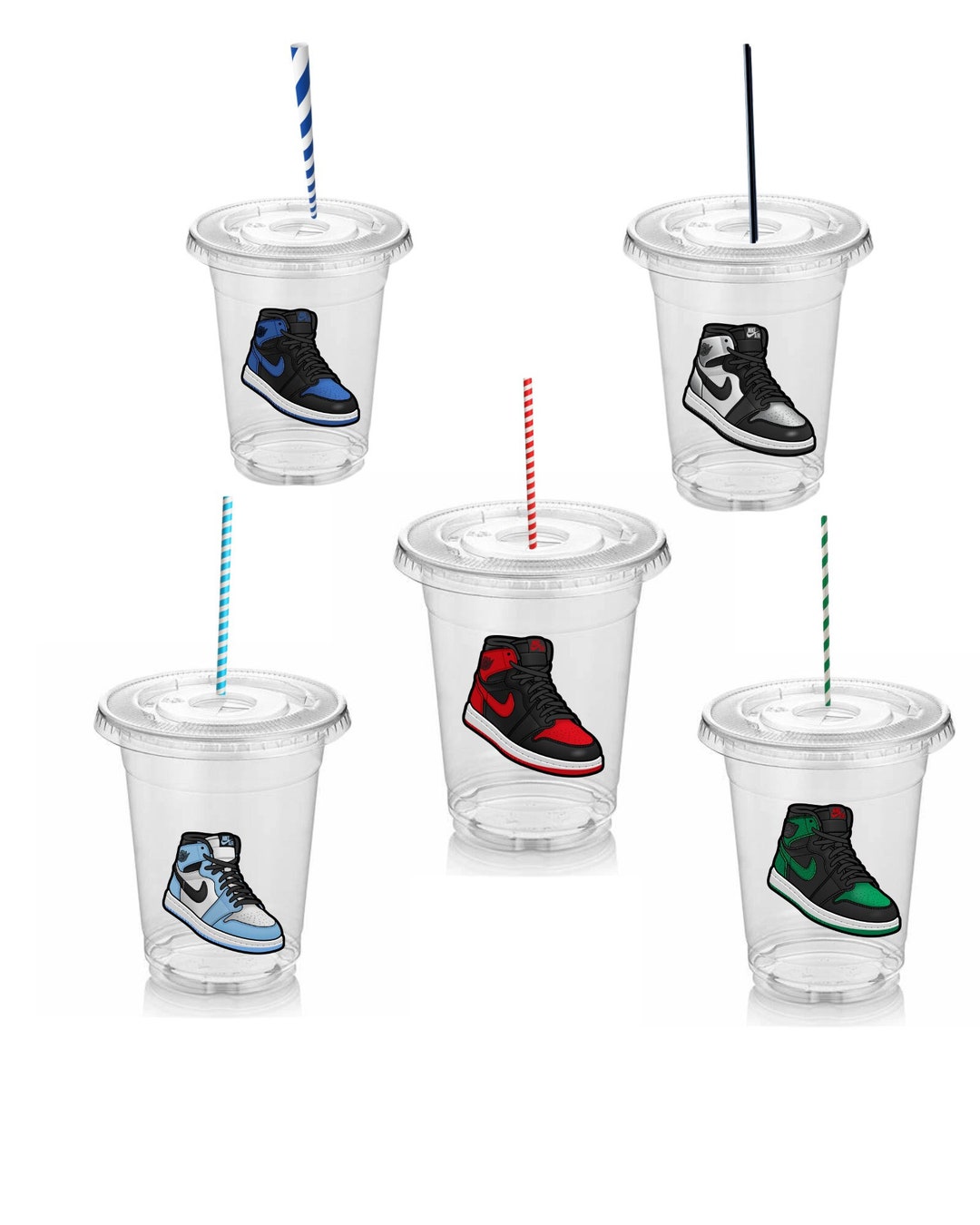 6-pack Plastic Disposable Party Cups-jumpman Birthday-jumpman Party ...