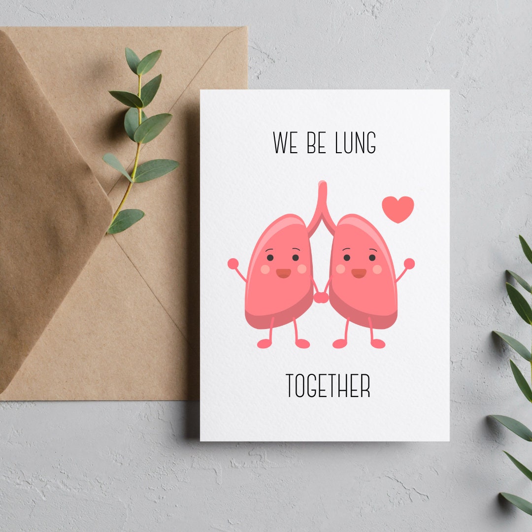 We Be Lung Together Card/love Card/valentine Card/card for Her/card for ...
