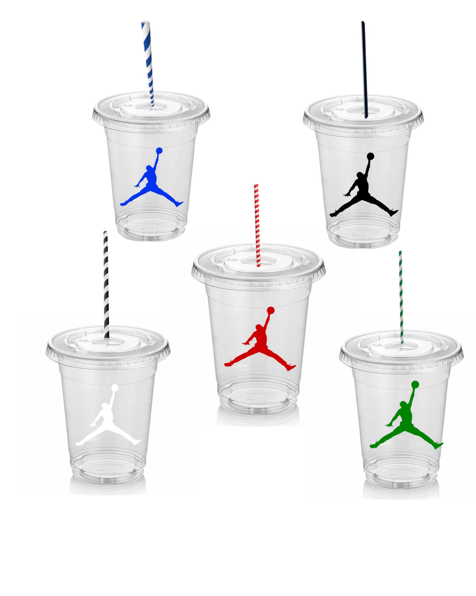 6-pack Plastic Disposable Party Cups-jumpman Birthday-jumpman Party ...
